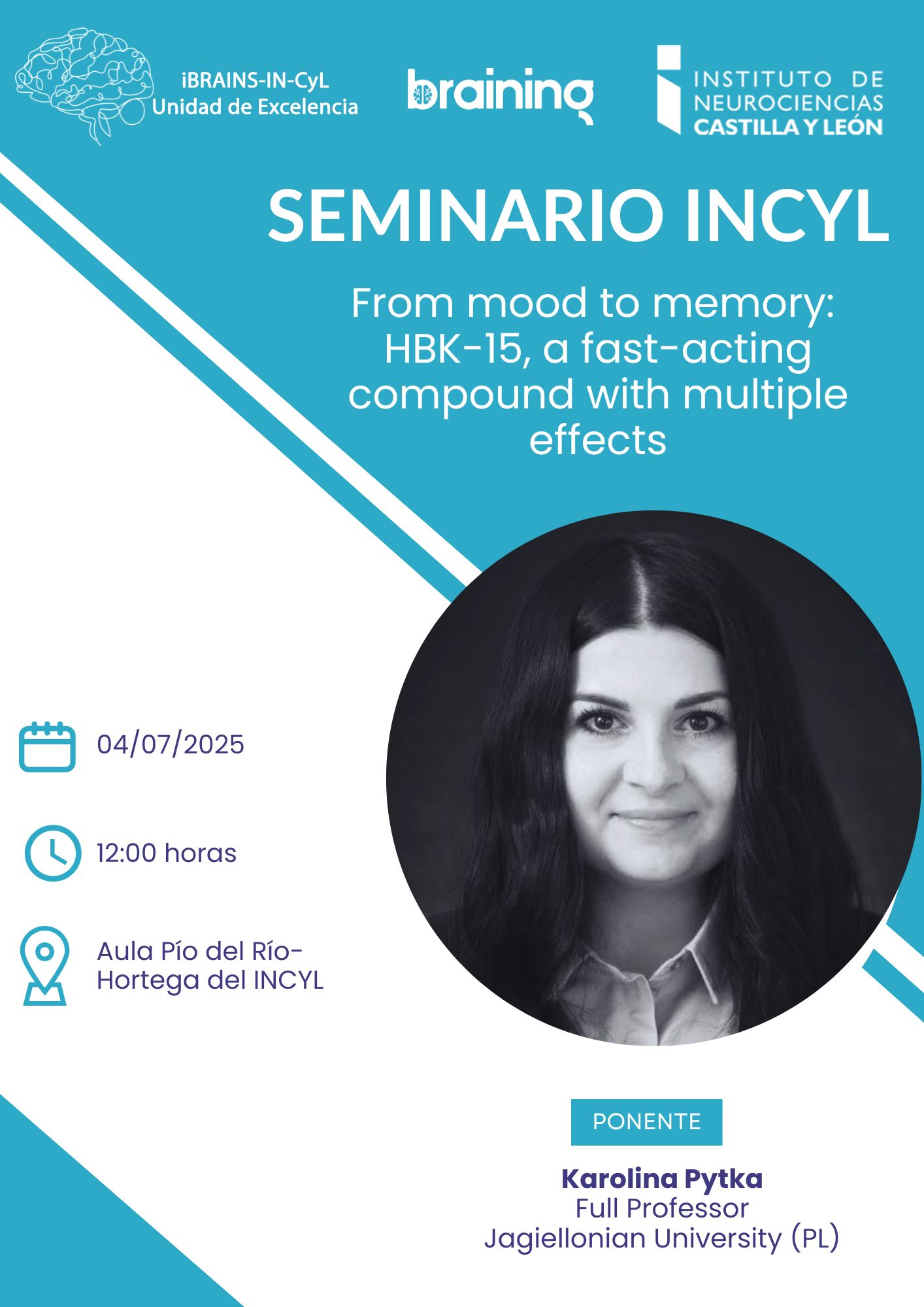 Seminario - Karolina Pytka - Instituto de Neurociencias de Castilla y León